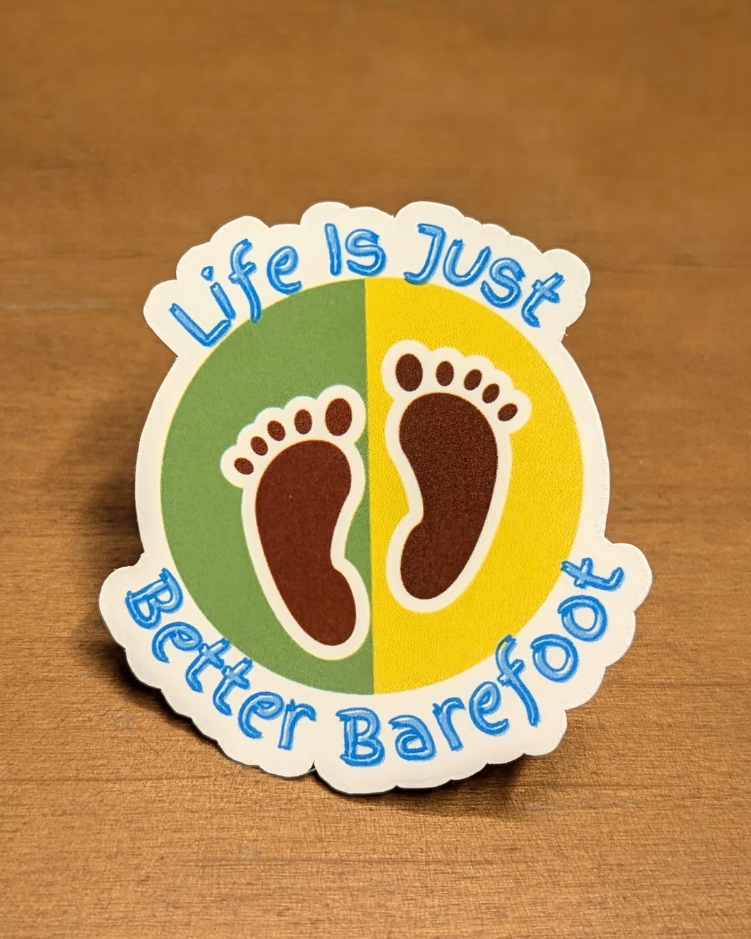 Life is Just Better Barefoot Sticker Water Bottle Sticker Laptop Decal ...