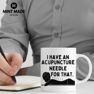 Funny Acupuncture Needles Mug, Acupuncturist Mug Gift, Acupuncture Art ...