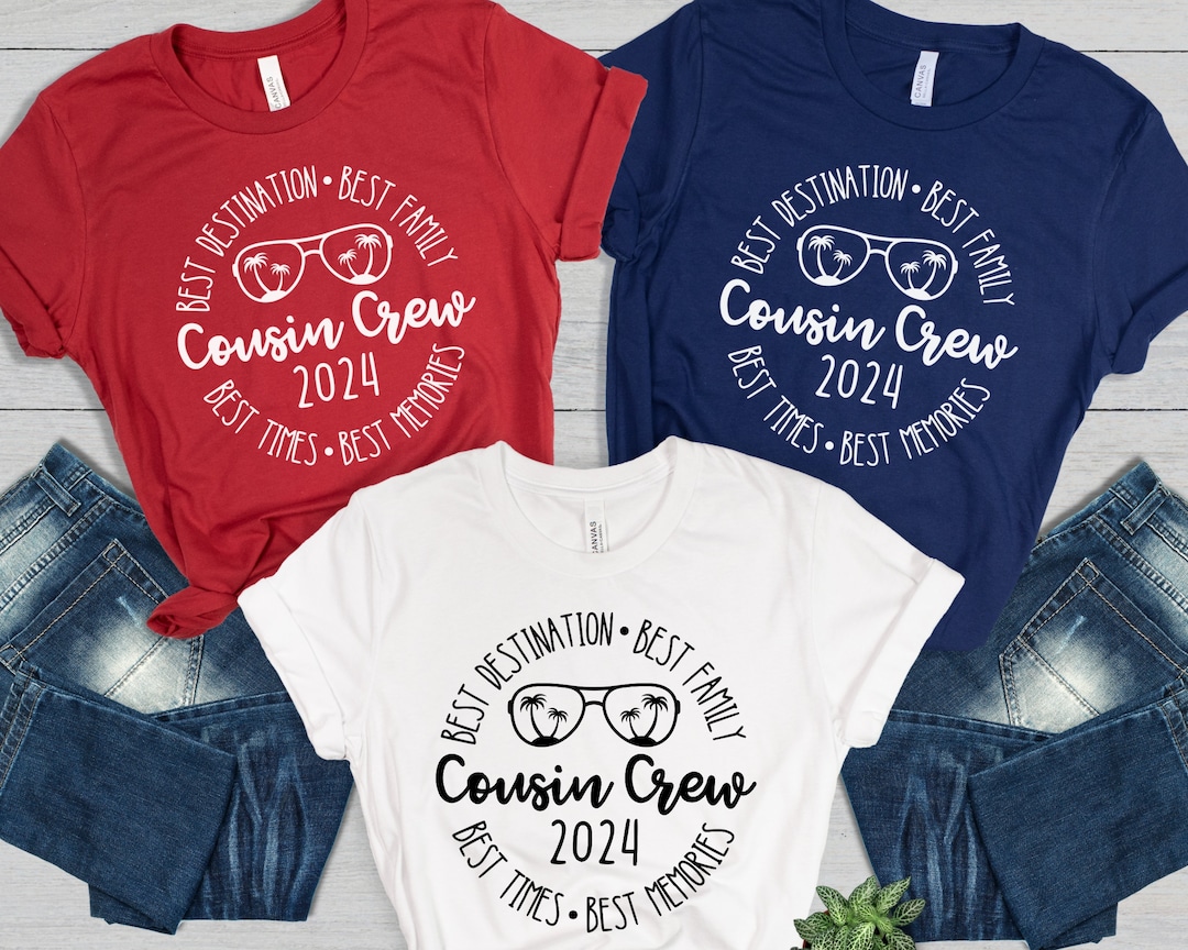 Cousin Crew T Shirts Vacation, Beach Cousin Crew Tshirt, Family Vacation Shirts, Crazy Cousin ...