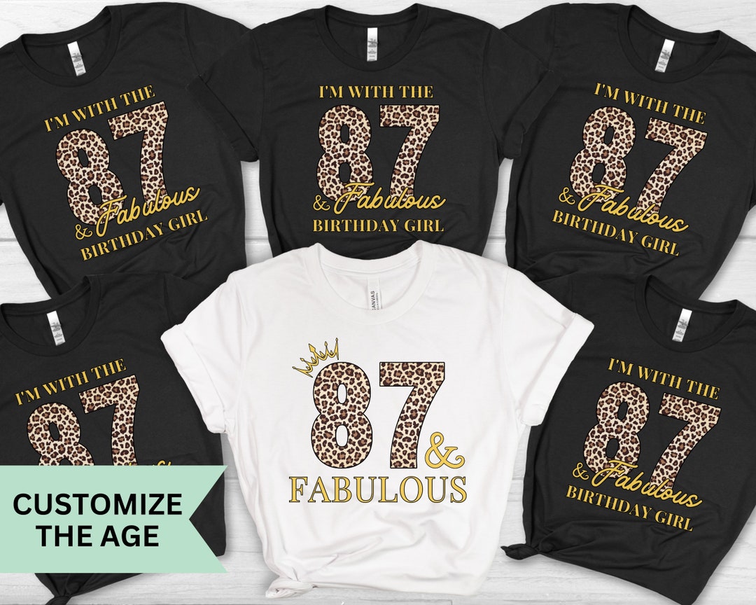 87th Birthday Shirt for Group, 87th Birthday Group Shirt, Custom ...