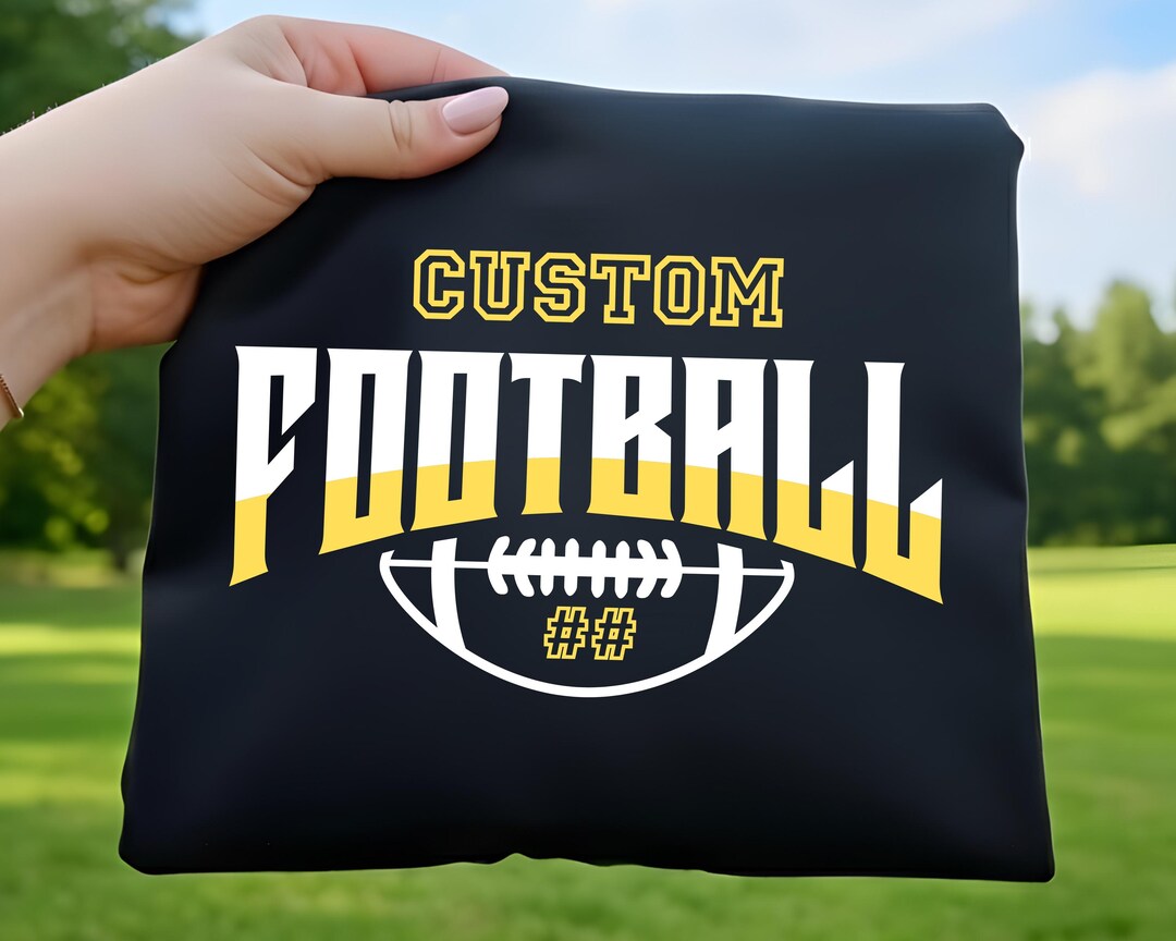 Custom Football Name and Number PNG, Football Team Mascot PNG, Game Day ...