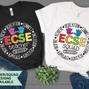 ECSE Teacher Shirt, ECSE Squad Shirt, ECSE Shirts, Ecse Tshirt, Teacher ...