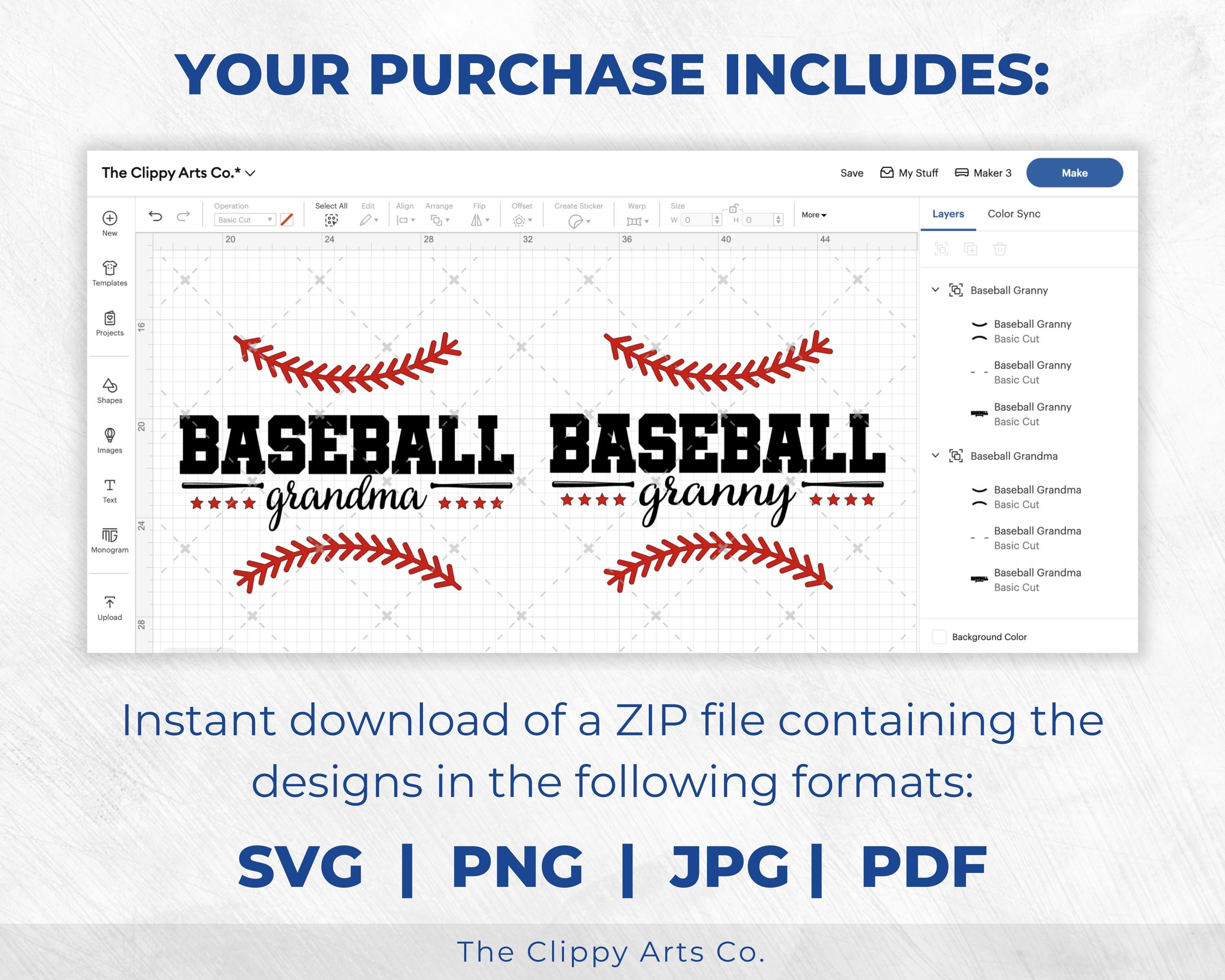 Baseball Grandma and Granny SVG Bundle, Game Day PNG, Baseball Bat SVG ...