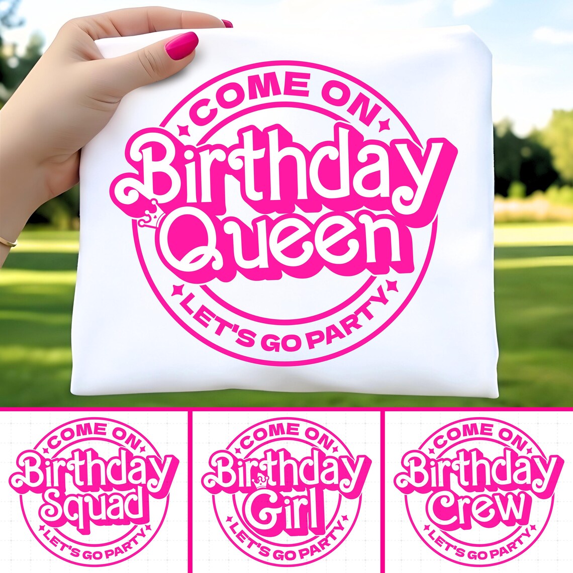 Retro Barb Birthday Queen Bundle SVG, Come on Barb Lets Go Party PNG ...