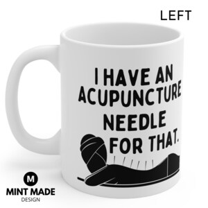 Funny Acupuncture Needles Mug, Acupuncturist Mug Gift, Acupuncture Art ...