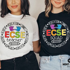 ECSE Teacher Shirt, ECSE Squad Shirt, ECSE Shirts, Ecse Tshirt, Teacher ...