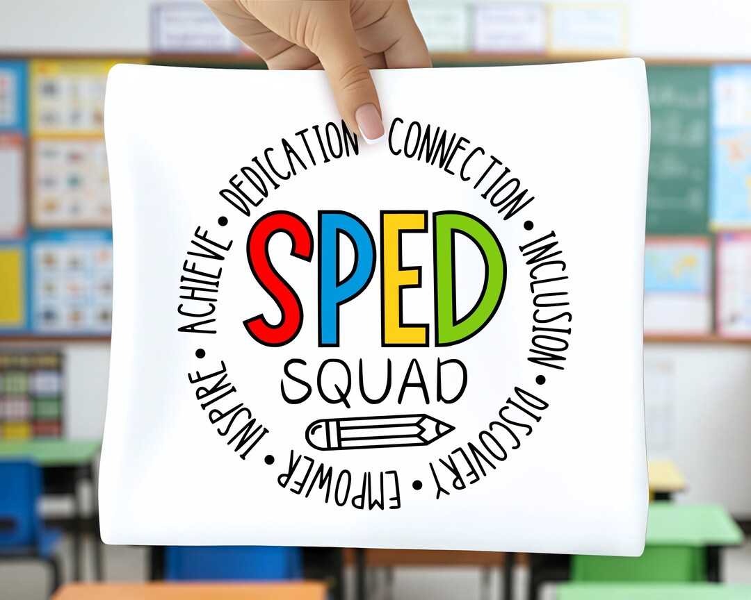 Sped Squad PNG, Back to School PNG, Special Education Teacher SVG, Sped ...