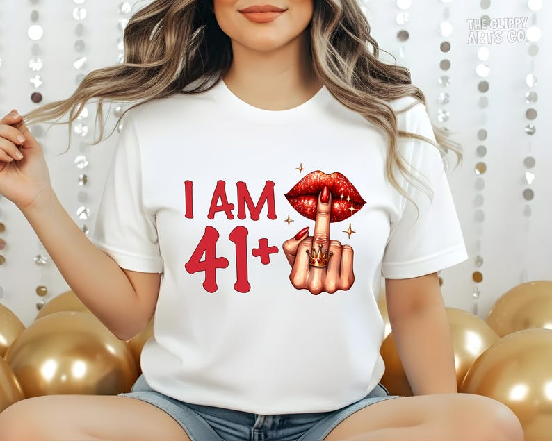 41 Plus Middle Finger, 42nd Birthday PNG, 41 Plus 1 Birthday, Its My ...