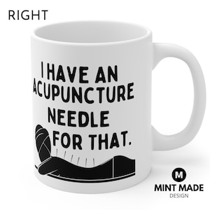 Funny Acupuncture Needles Mug, Acupuncturist Mug Gift, Acupuncture Art ...