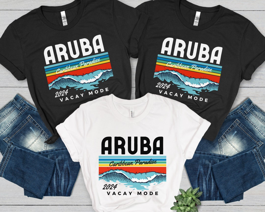 Aruba Vacation Shirts, Aruba Crewneck Tee, Family Vacation T Shirts ...