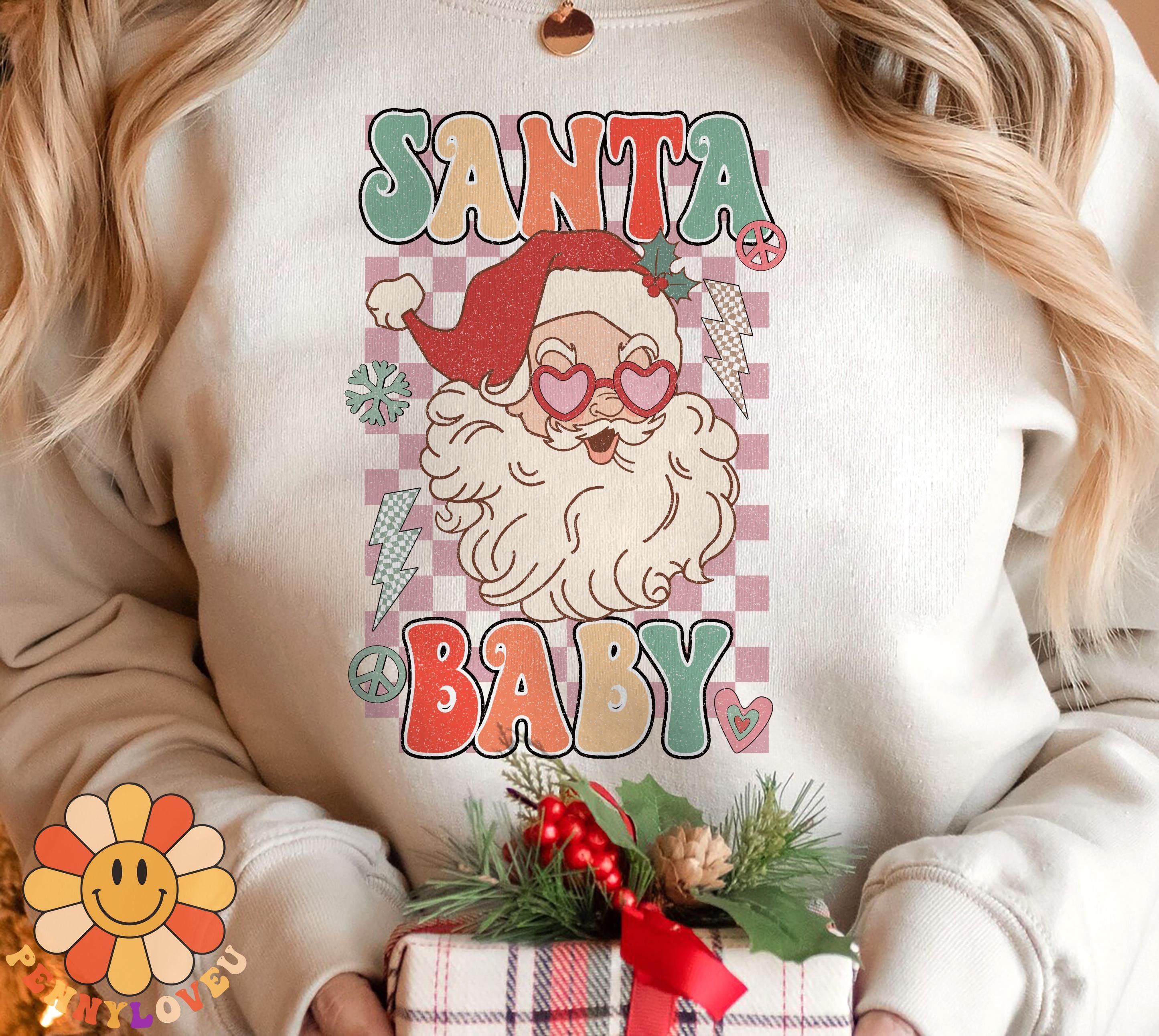 Santa Baby Vintage Christmas Design Png Christmas Bundles - Etsy