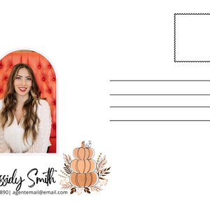 Real Estate Double Sided Post Card/template/thankful, Grateful, Blessed ...