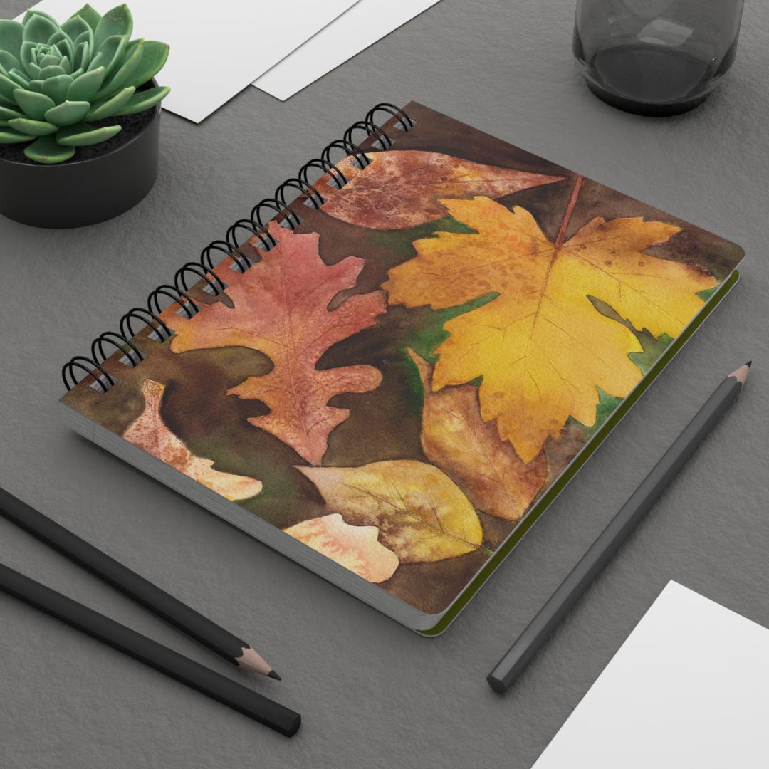 Fall Leaves Notebook - Etsy