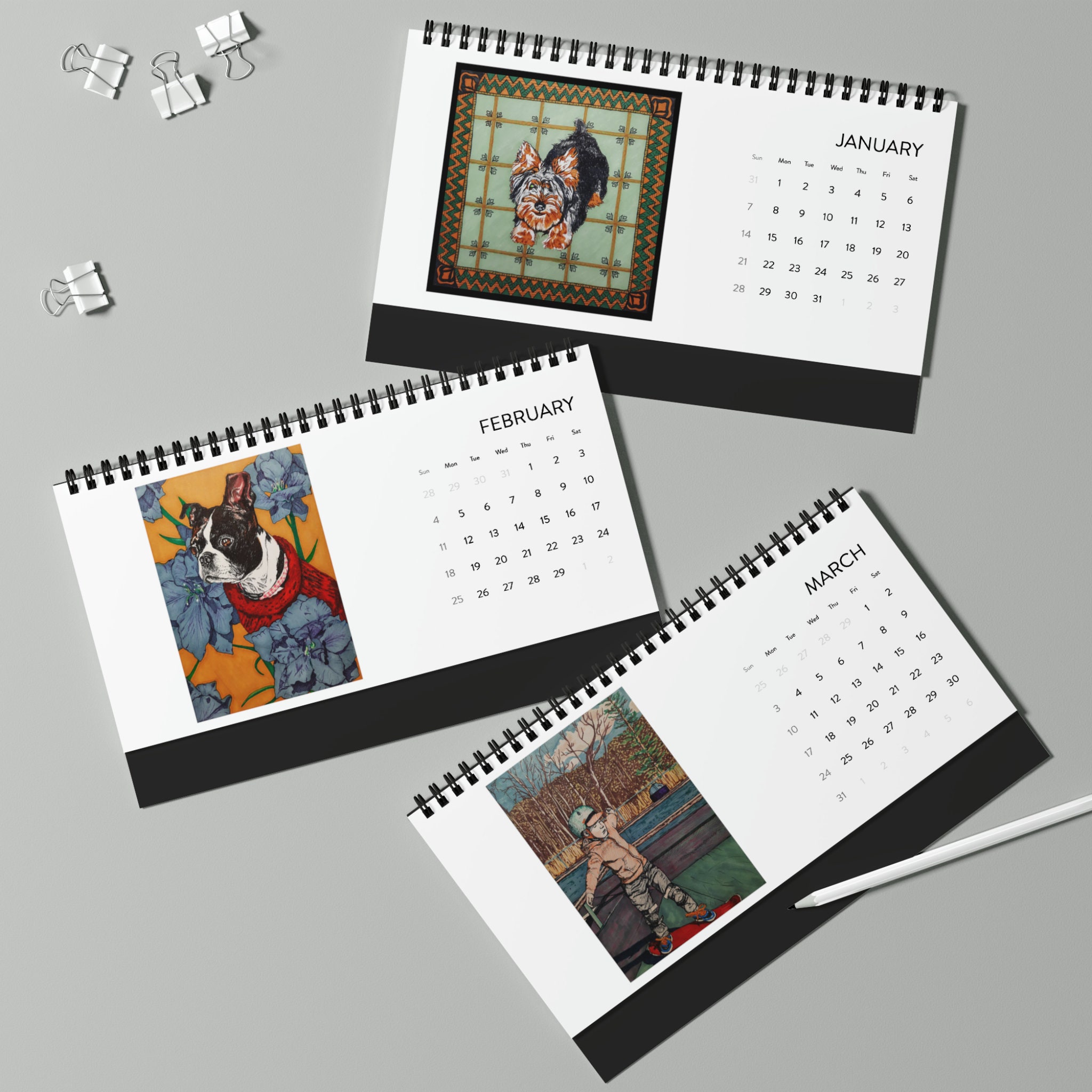 Desktop Calendar 2024 by Danilo Pereira | Printblur