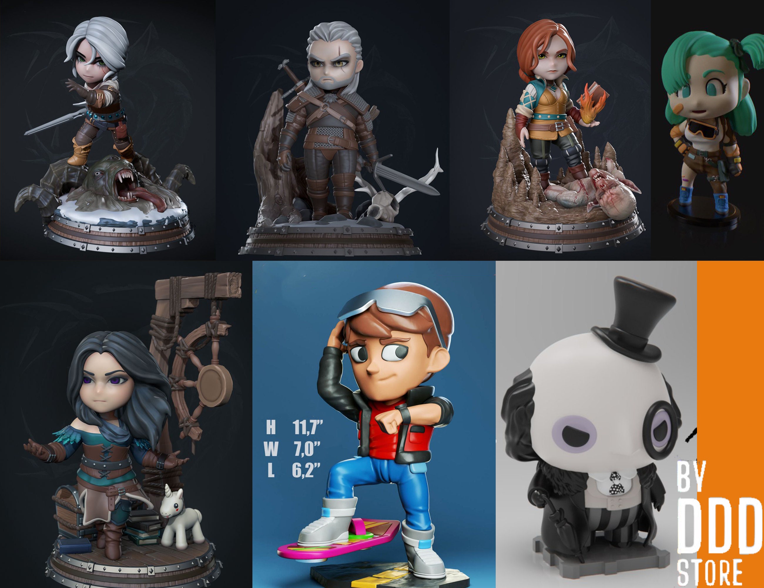 3D STL Chibi Pack 50 Pcs Models 3d Print File High - Etsy