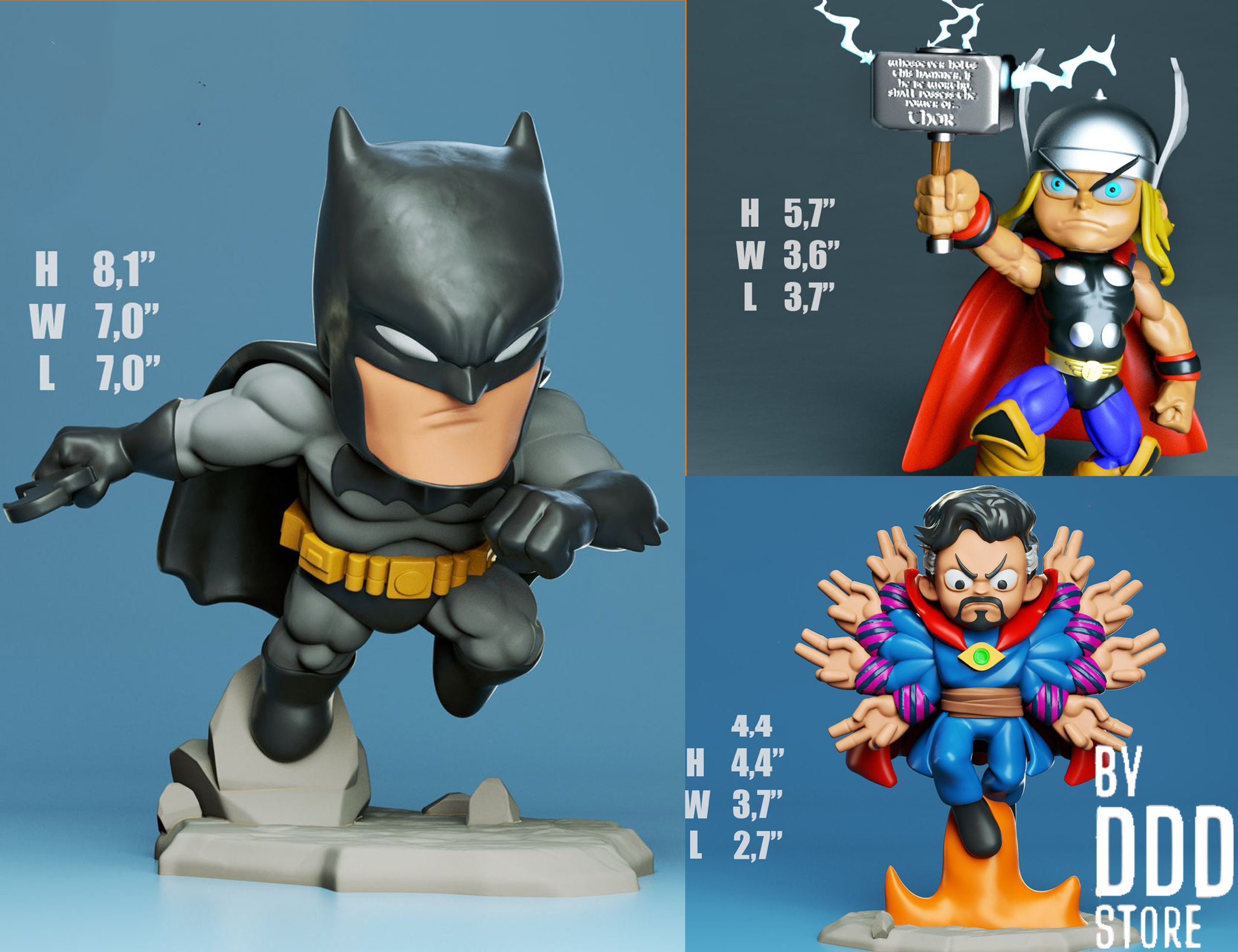 3D STL Chibi Pack 50 Pcs Models 3d Print File High - Etsy