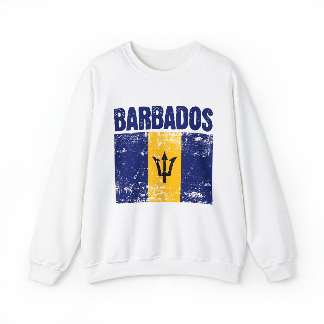 Gift for Bajan Woman Barbados Clothing Barbados Flag Sweatshirt Bajan ...