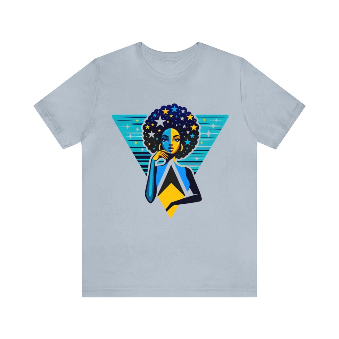 St. Lucia Flag T-shirt: Patriotic Lucian Pride Tee - Etsy