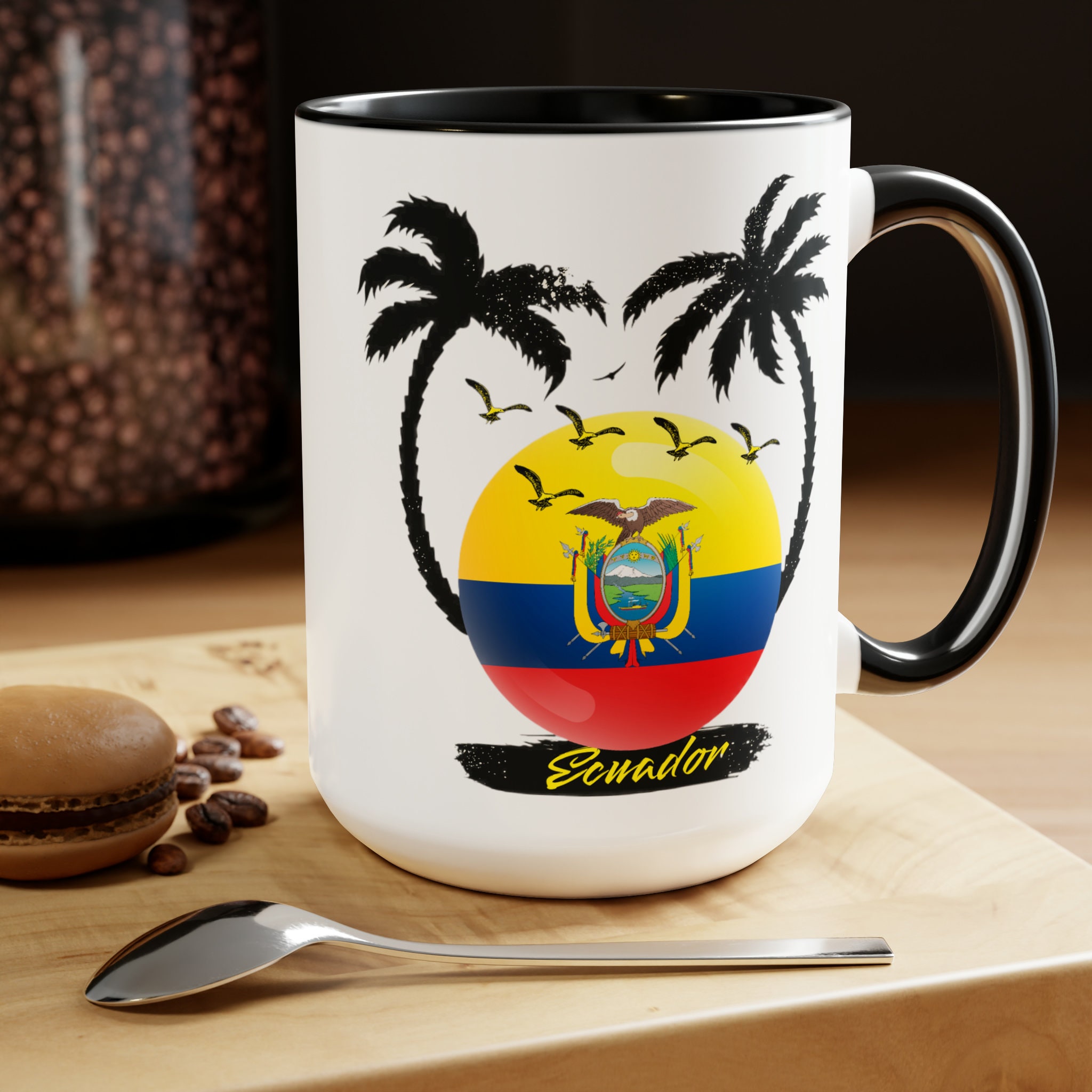 Ecuadorian Gift Personalized Ecuador Coffee Mugs, 15oz Gift for ...