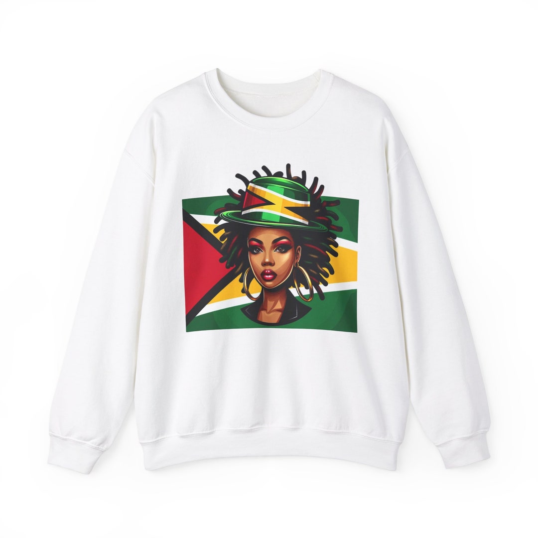 Gift for Guyanese Mom Guyana Sweatshirt Guyana Top Guyana Flag ...