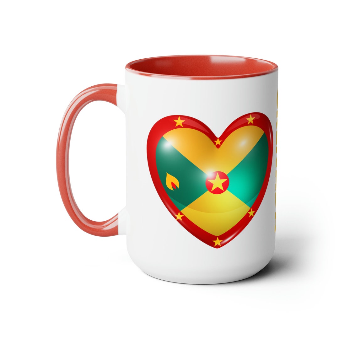 Grenada Flag Coffee Mug: Grenadian Pride Ceramic Cup - Etsy