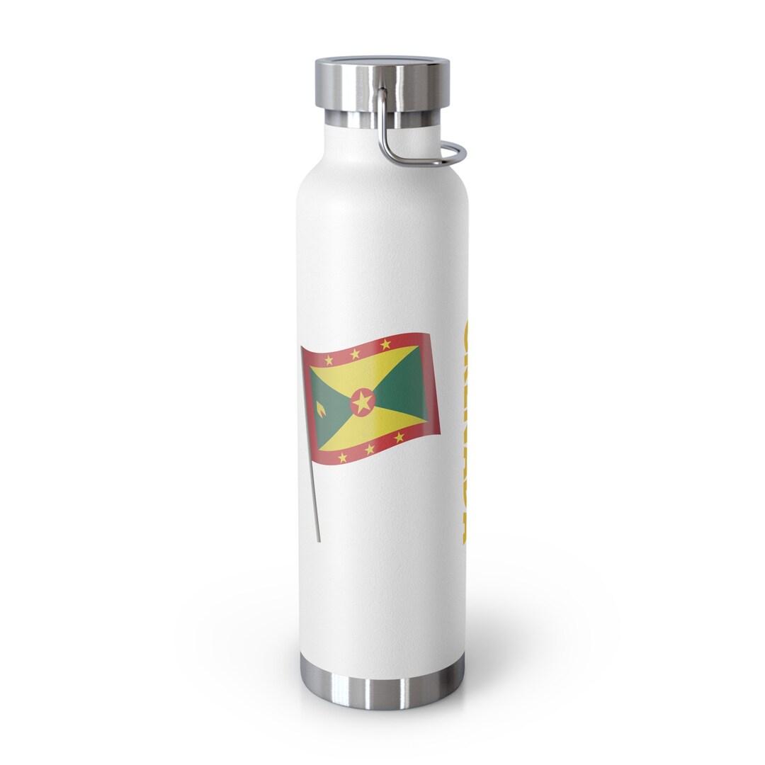 Personalized Grenada Water Bottle Insulated Bottle, 22oz Grenadian Gift ...
