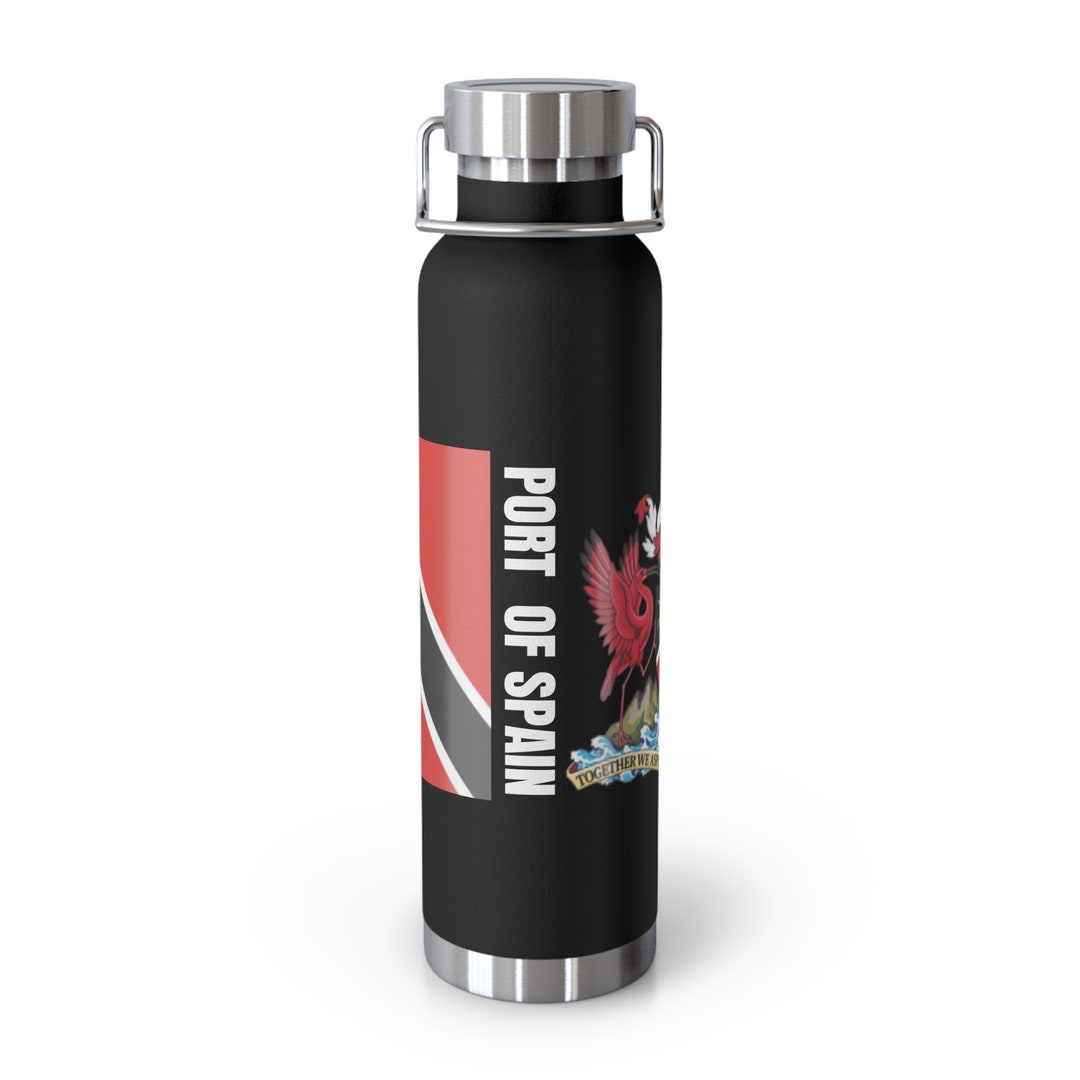 Personalized Trinidad and Tobago Flag Water Bottle Trinidad - Etsy