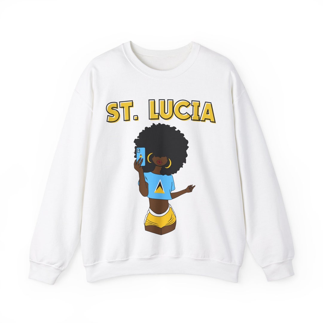 Gift for St Lucian Woman St Lucia Themed Clothes St Lucia Sweatshirt ...