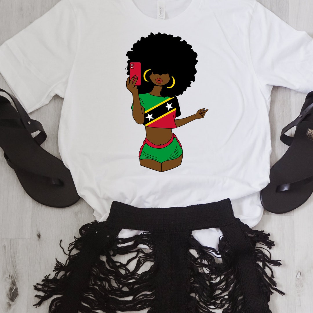 St Kitts & Nevis Flag Shirt: Kittian Pride Souvenir Tee - Etsy