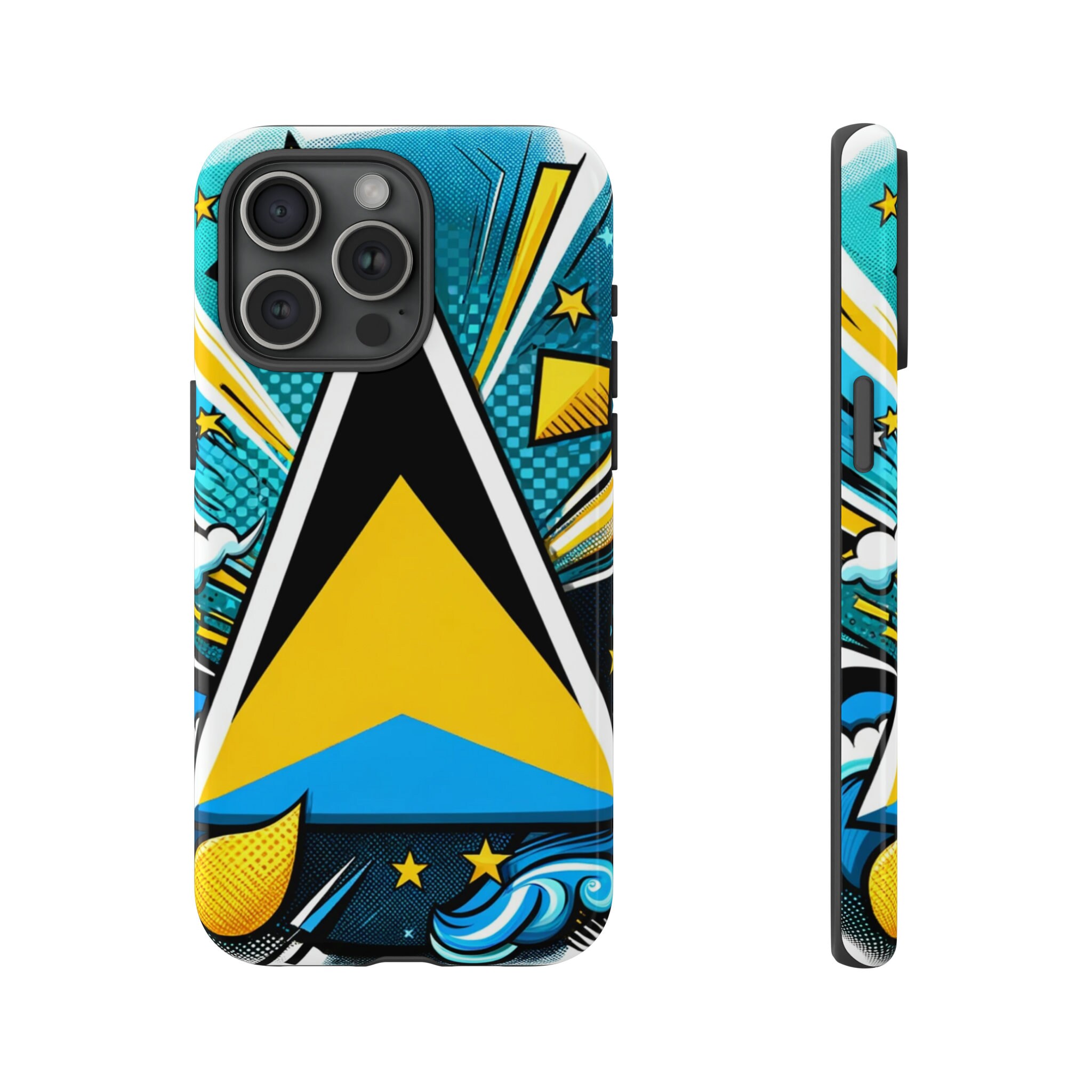 St Lucia Flag iPhone 15 Case Samsung Phone Case Tough Cases Gift Lucian ...
