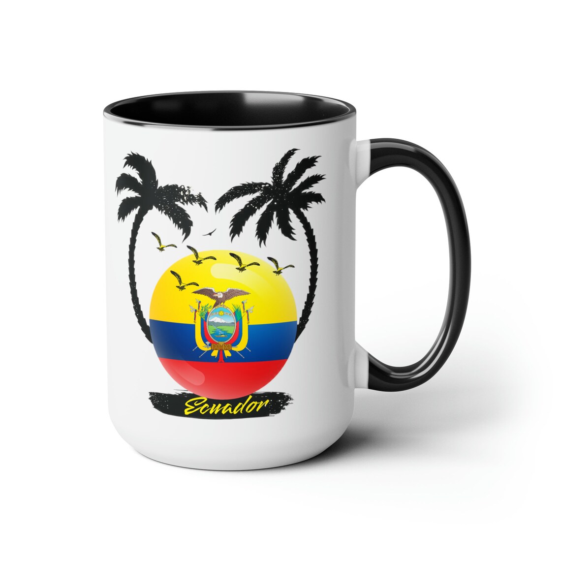 Ecuadorian Gift Personalized Ecuador Coffee Mugs, 15oz Gift for ...