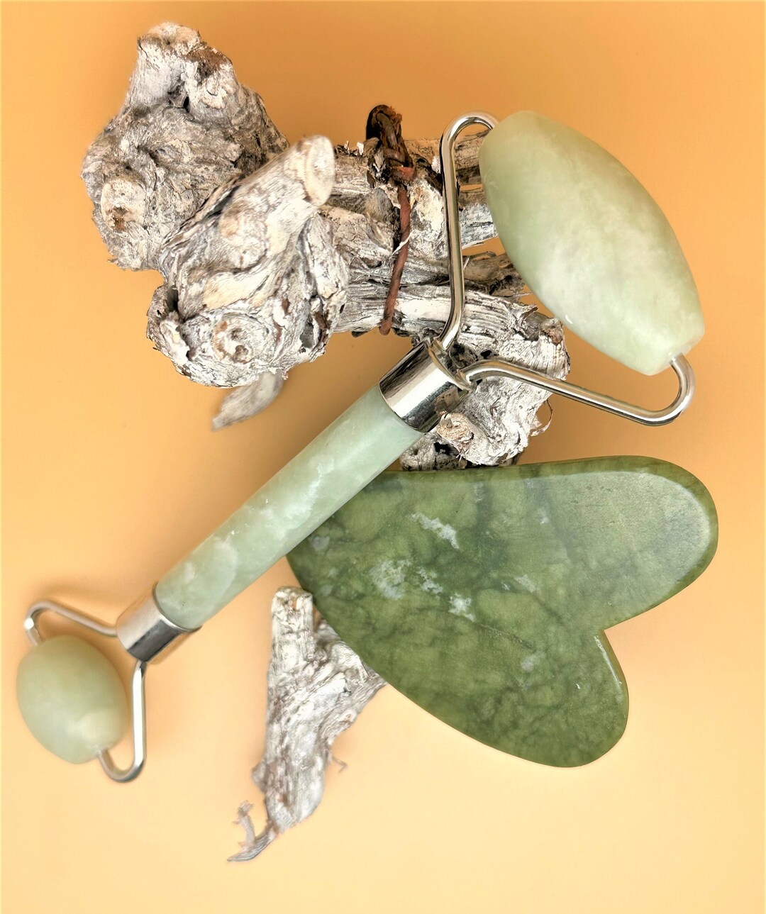 Face Roller Set, Jade Roller, Face Massage, Natural Skin Care, Anti ...