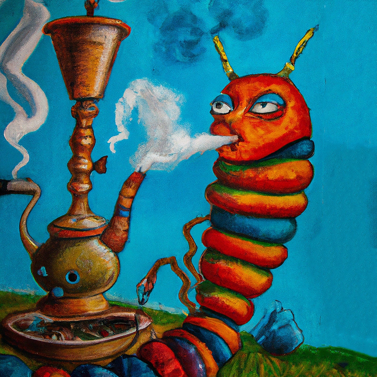 The Caterpillar - DIGITAL PRINTABLE "ai" Art Sizes: 20x20 or Smaller ...