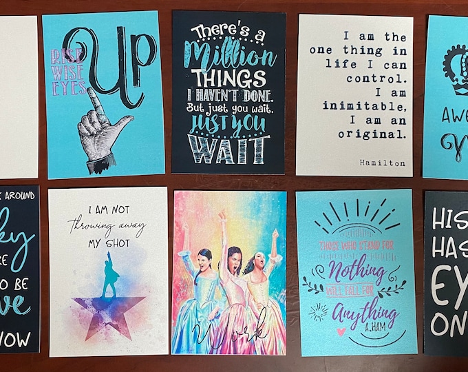 Hamilton an American Musical - Motivational 7 Poster Set ...