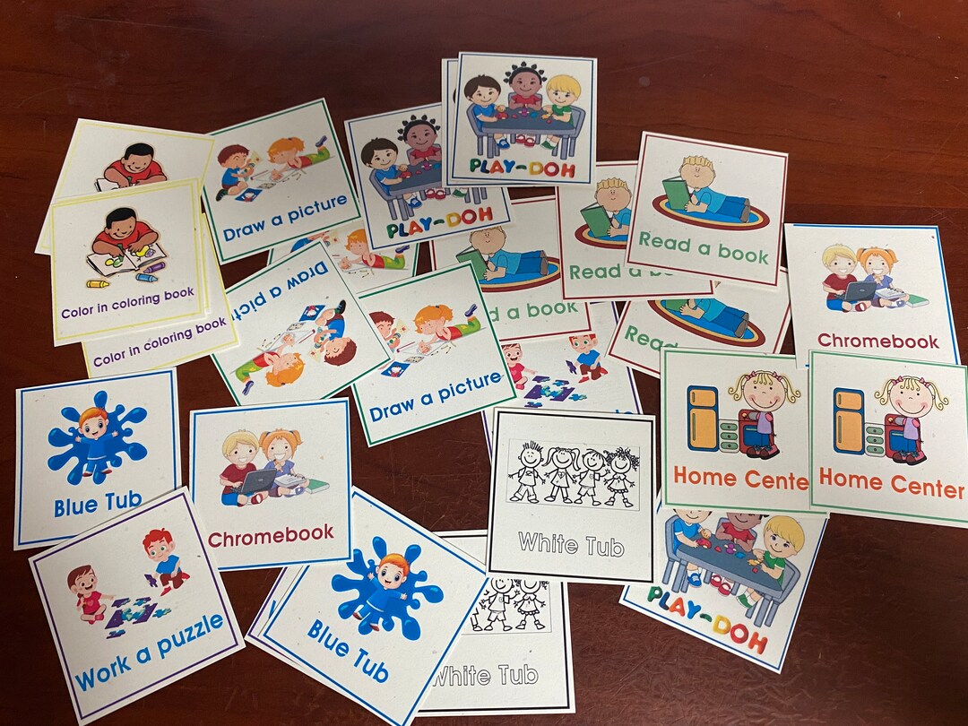 27 School Classroom Center Labels Tags Printed on Cardstock and Shipped ...