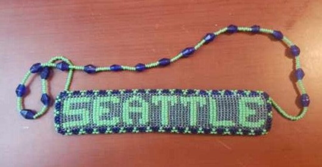 Native Beaded Seattle Sign - Etsy