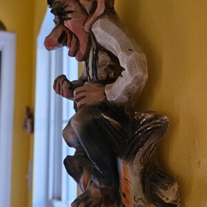 Vintage Fishing Norwegian Troll Wall Hanging Gino Manca - Etsy