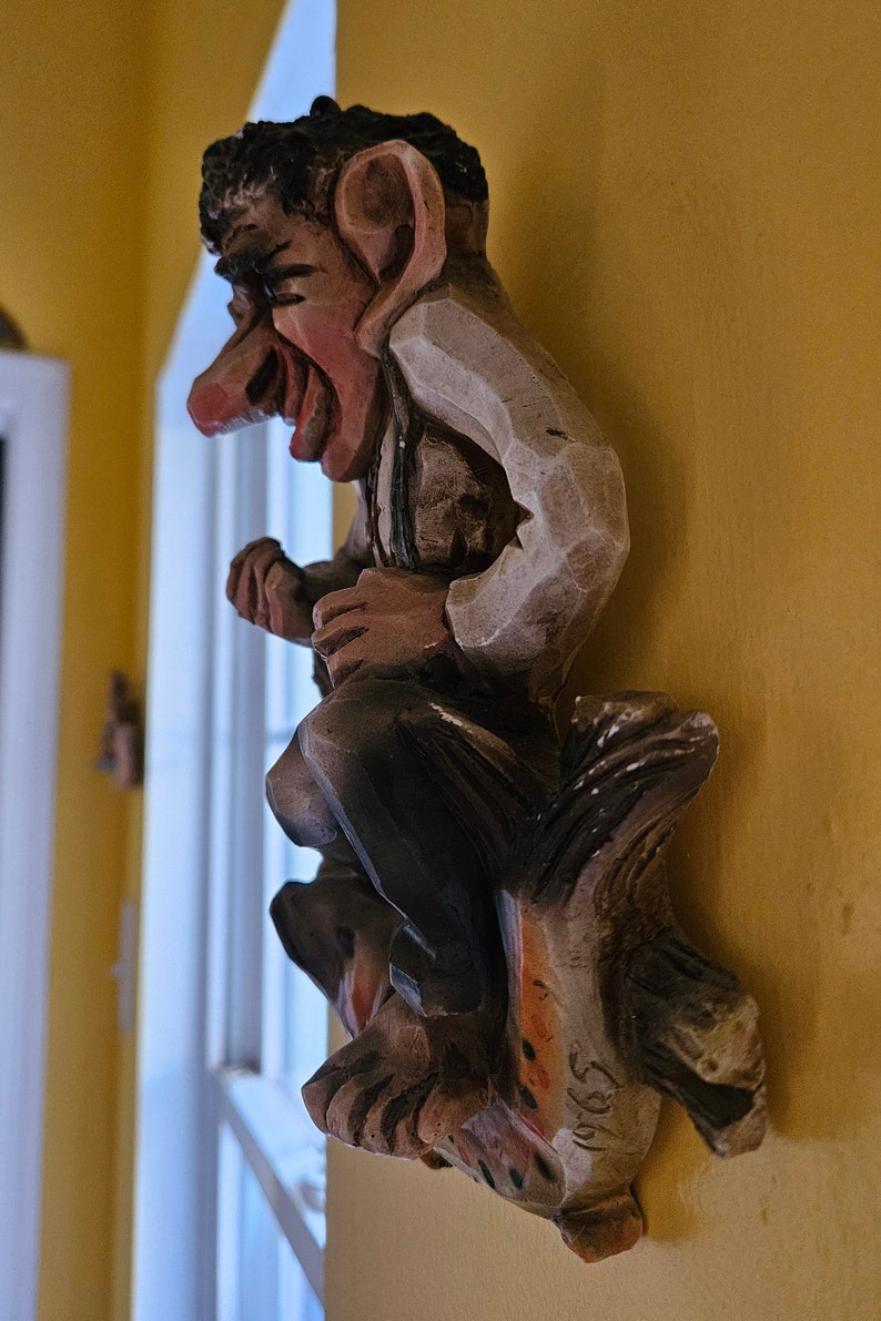 Vintage Fishing Norwegian Troll Wall Hanging - Etsy
