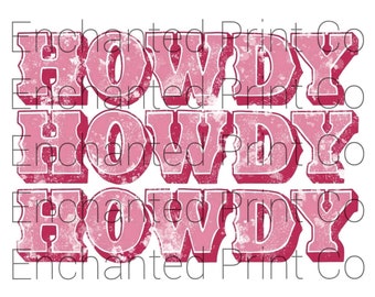 Howdy, Howdy PNG, Howdy Sublimation, Howdy Pink Leopard Clipart ...