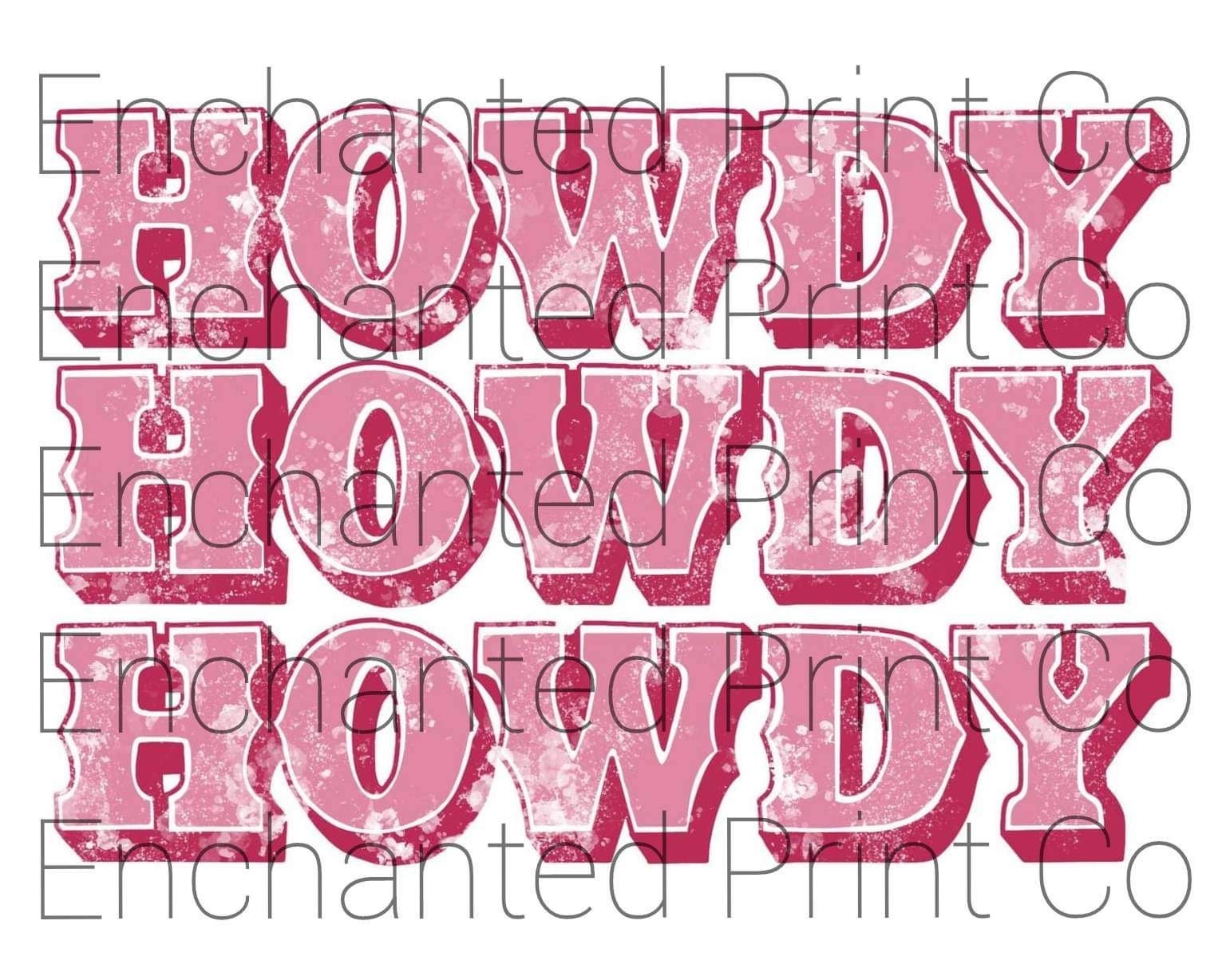 Howdy Howdy PNG Howdy Sublimation Howdy Pink Western - Etsy