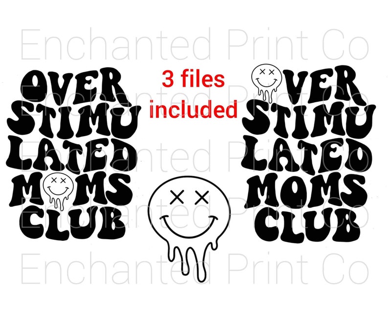 Overstimulated Moms Club PNG - Mom Life PNG - Overstimulated Moms Club ...