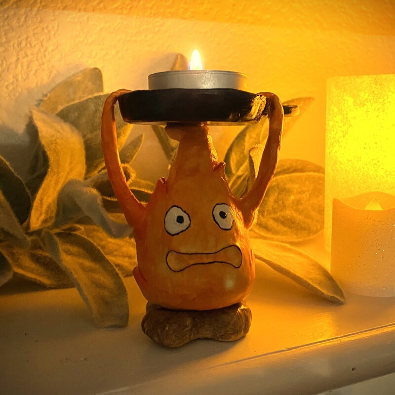 Calcifer Candle - Etsy