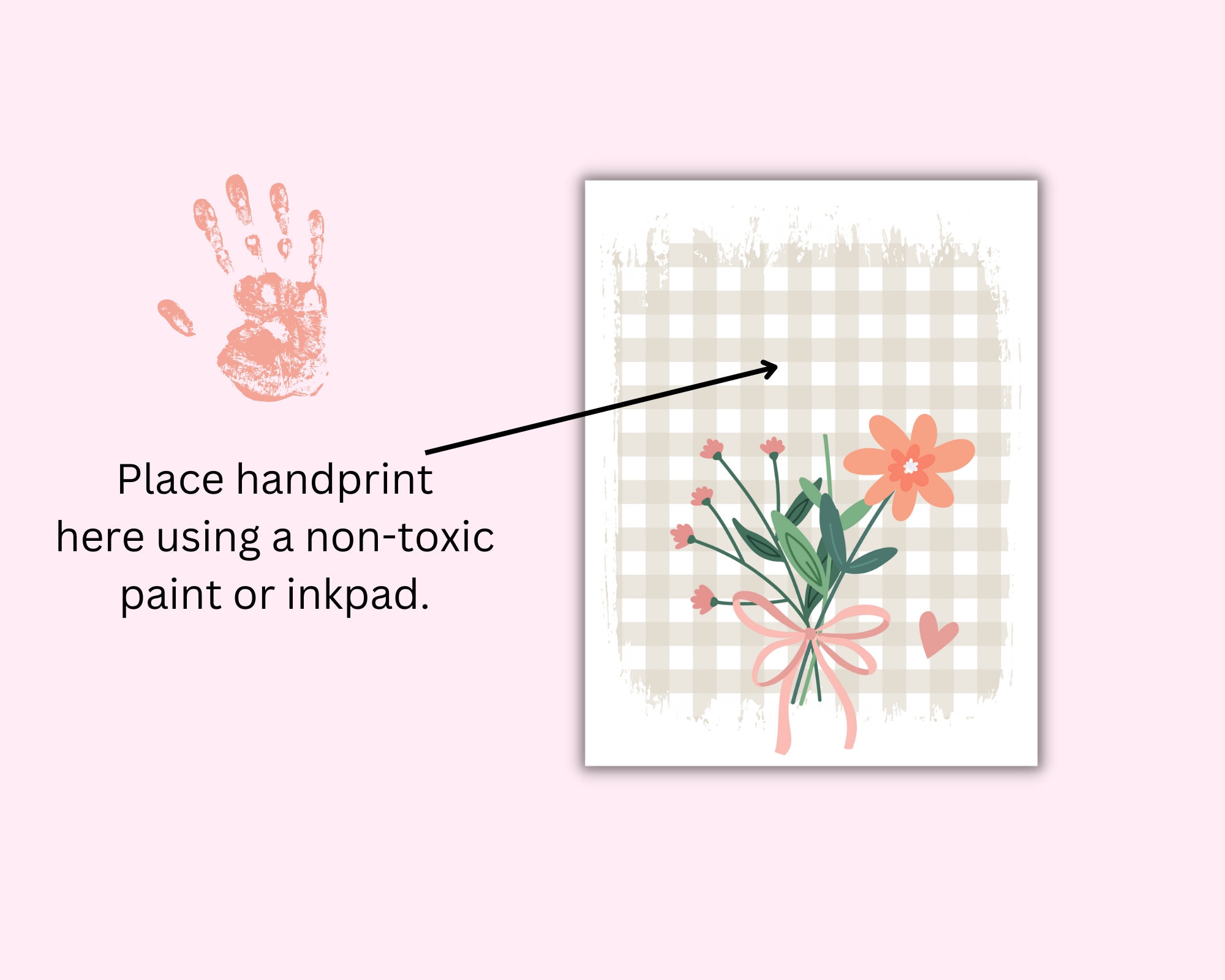 Flower Bouquet / Handprint Footprint Craft / Easter /mother's Day /kids ...