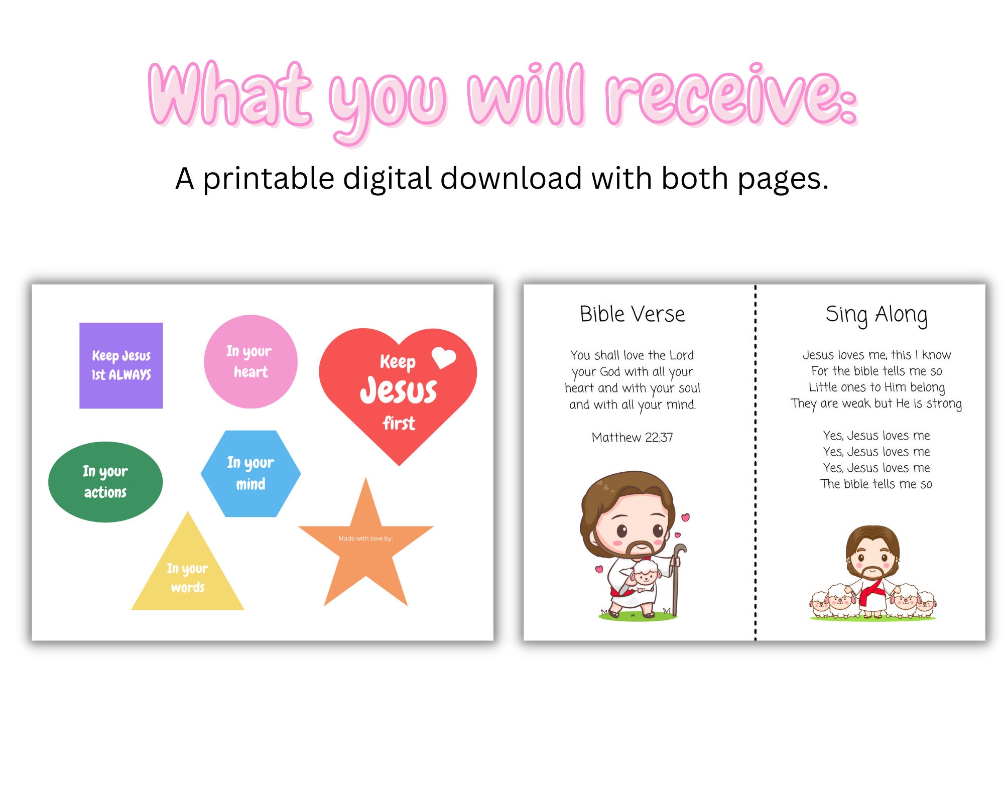 Keep Jesus 1st / Christian DIY Craft / Sunday School Activity ...