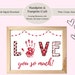 Love You so Much / Handprint Footprint Art / Valentine's Day DIY Craft ...