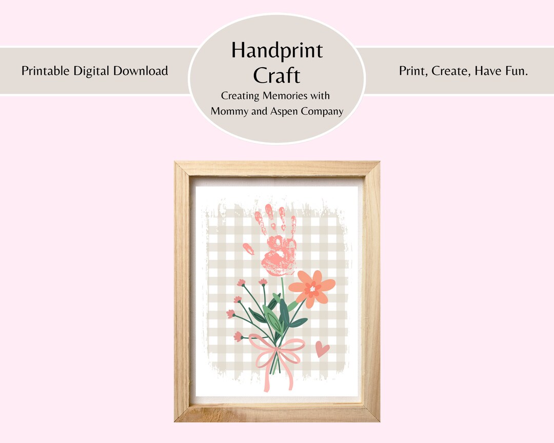 Flower Bouquet / Handprint Footprint Craft / Easter /mother's Day /kids ...
