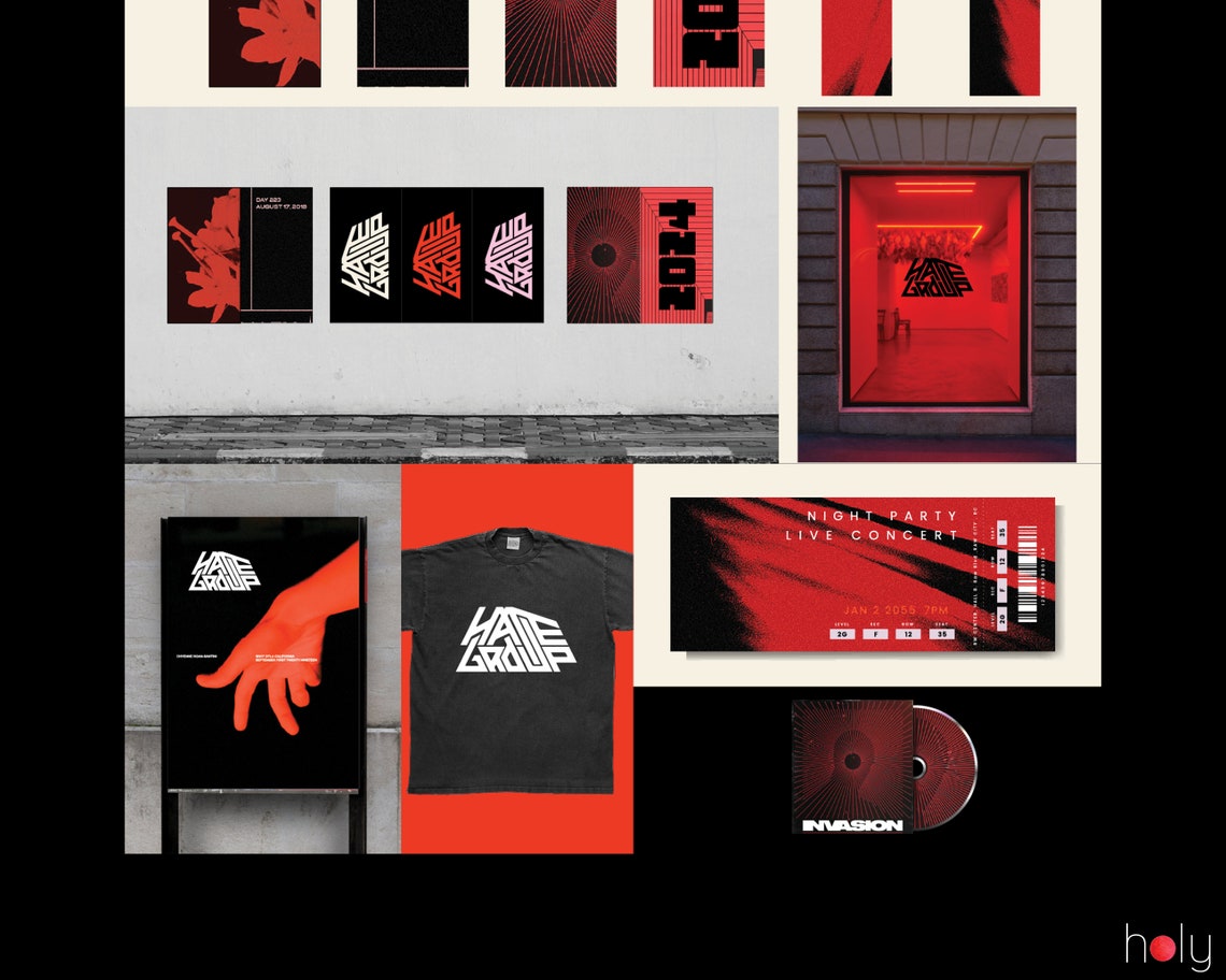 BRANDBOARD | POP-PUNK Branding Style Guide Illustrator Template / Brand ...