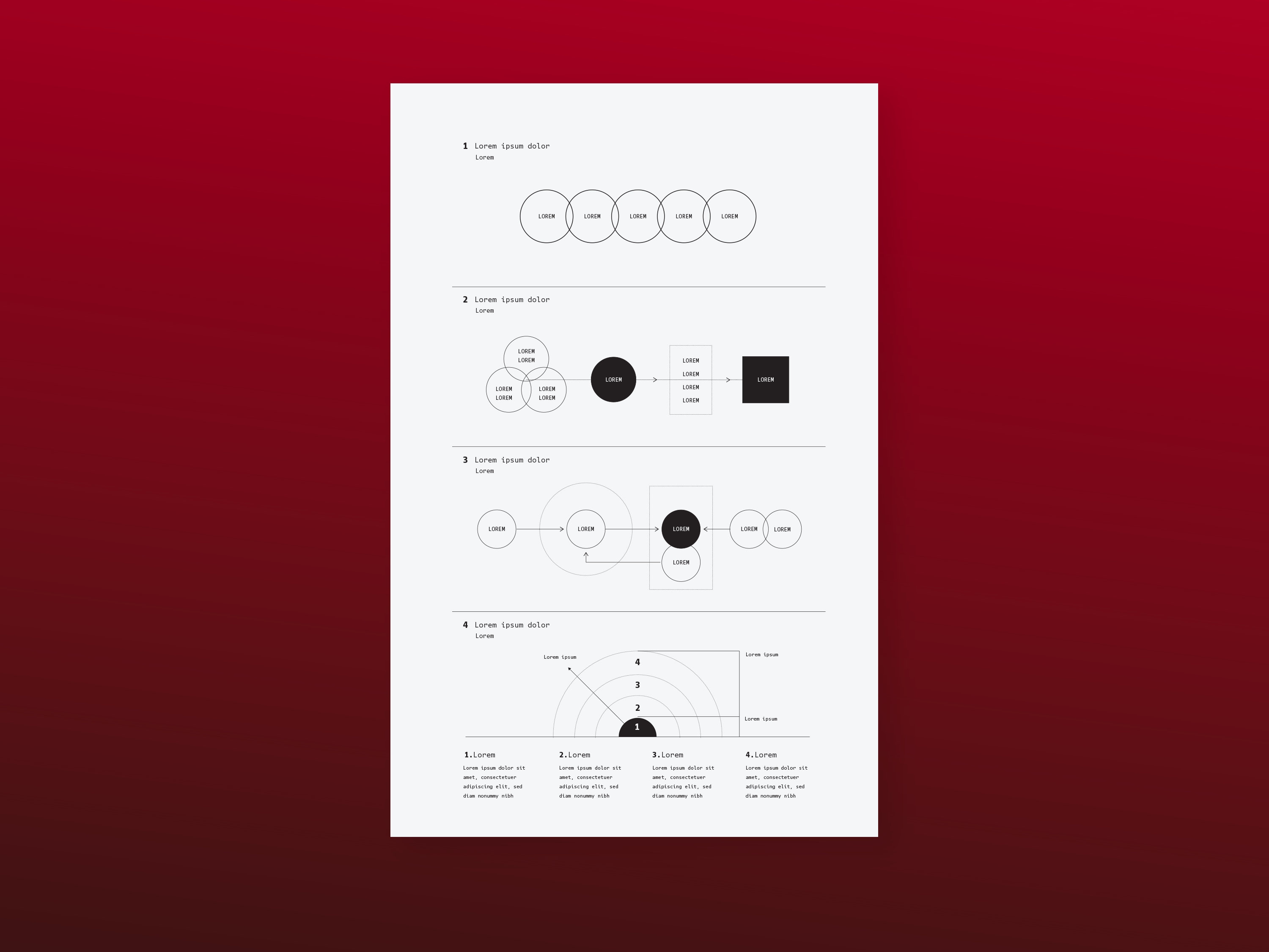 Bauhaus Marketing Infographic Set | Brand Proposal, Brand Sheet ...