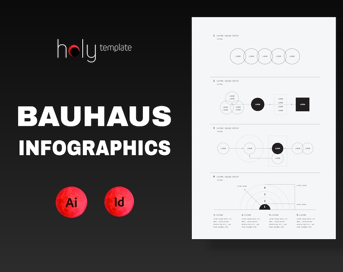 Bauhaus Marketing Infographic Set | Brand Proposal, Brand Sheet ...