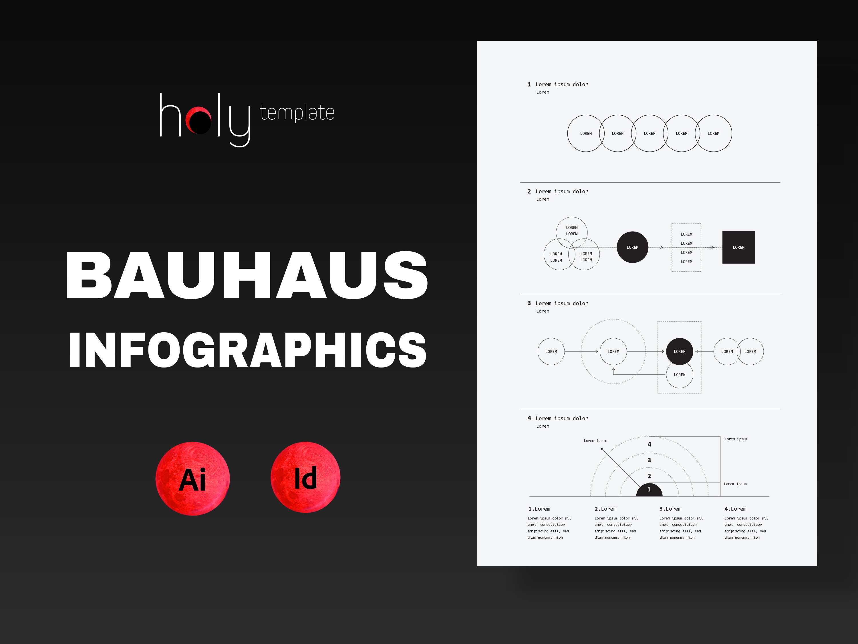 Bauhaus Marketing Infographic Set | Brand Proposal, Brand Sheet ...